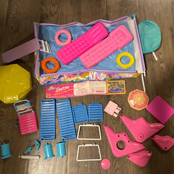 Mattel Barbie | Toys | Vintage 9s Mattel Barbie Splash Play Pool | Poshmark